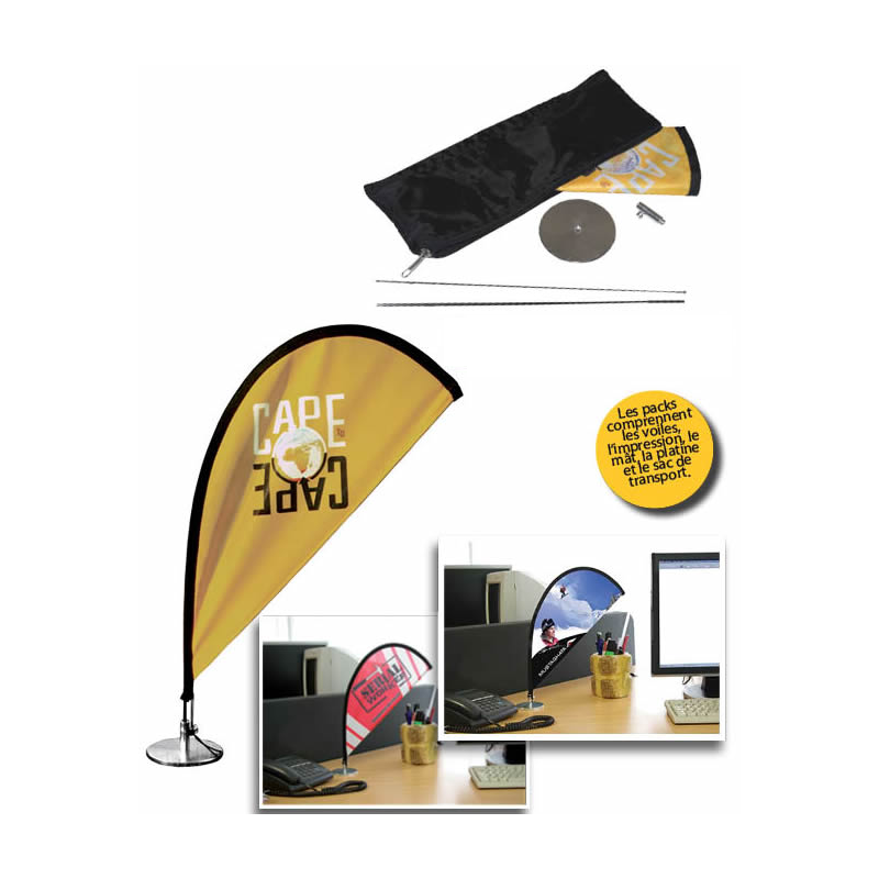 Drapeau de tables personnalisés